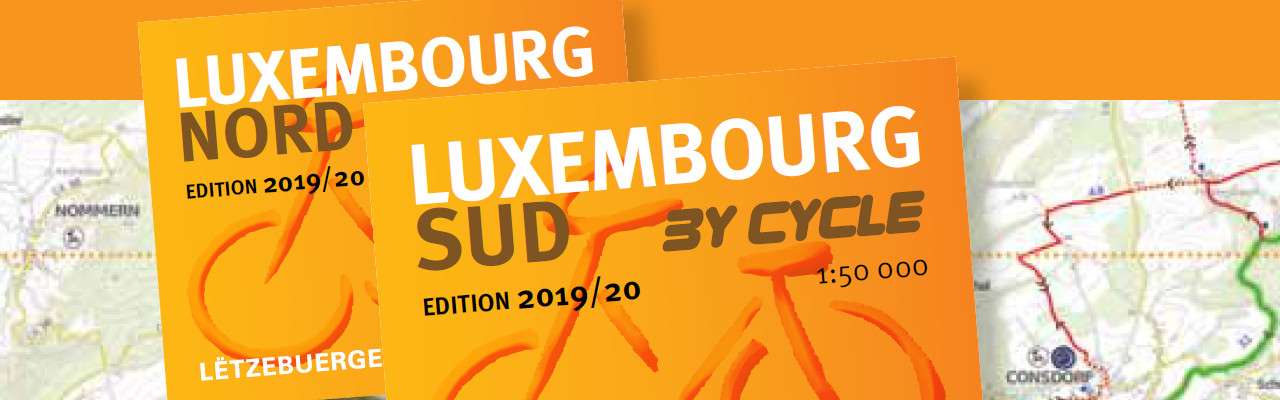 Luxembourg by cycle 2019/20 - nouveau set de 2 cartes des pistes ...