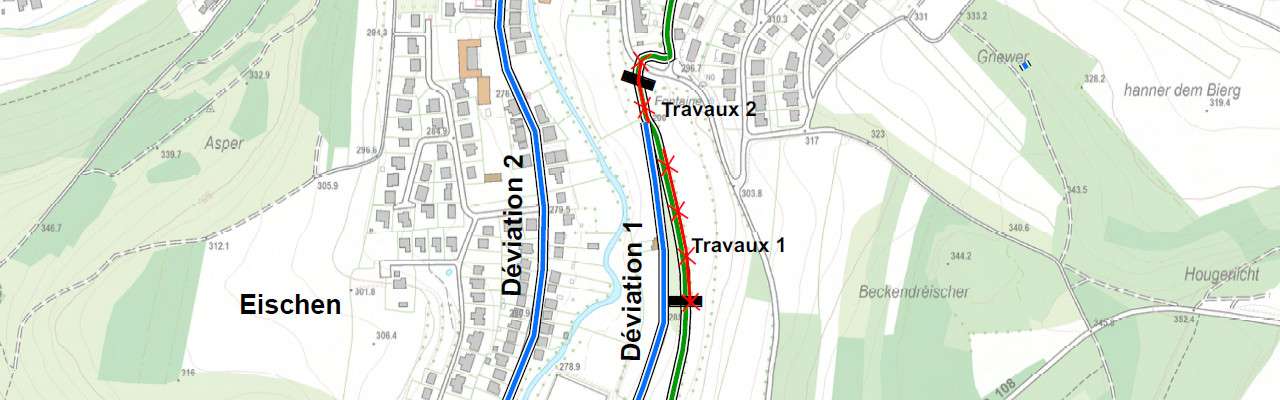 PC12: piste cyclable barrée à Eischen - Actualités - Portail des ...