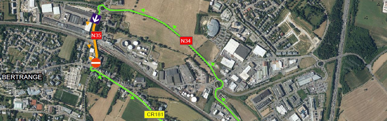 N35: Chantier à Bertrange-Gare - Actualités - Portail des travaux ...