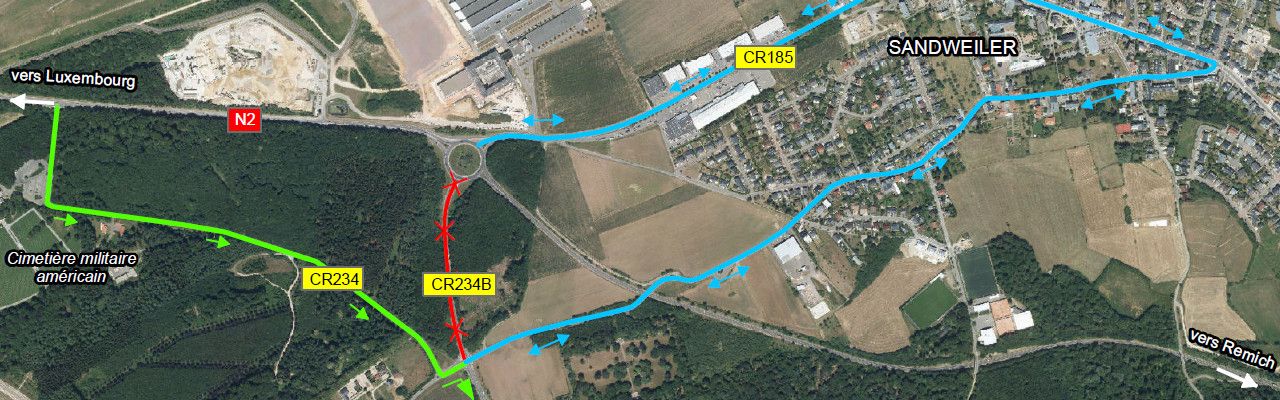 Chantier au rond-point Sandweiler - Actualités - Portail des travaux ...