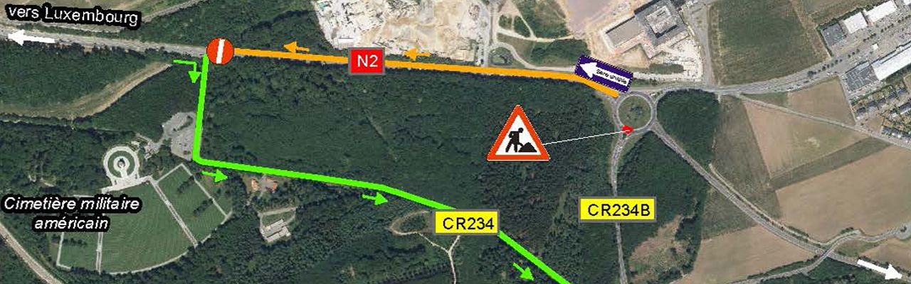 Chantier au rond-point Sandweiler Ouest - Actualités - Portail des ...