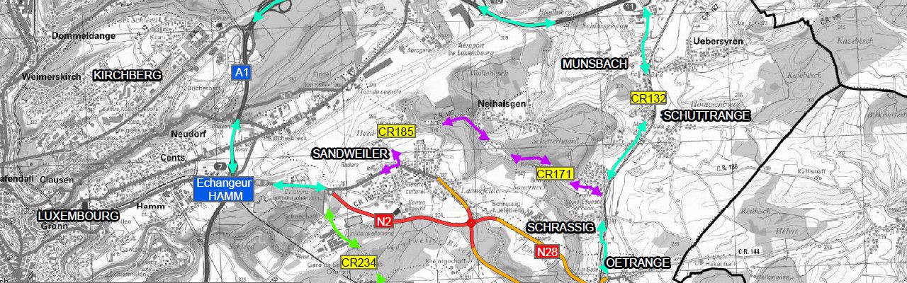 Chantier au rond-point Sandweiler - Actualités - Portail des travaux ...